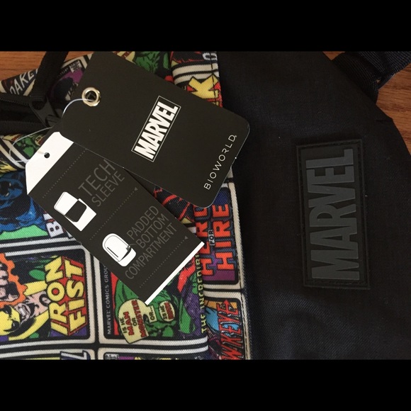 Marvel | Bags | Marvel Backpack Characters Logo Nwt | Poshmark
